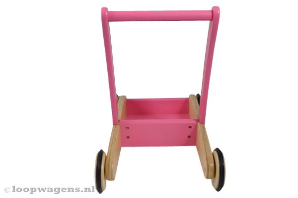 Woodtoys Retro roze | Loopwagens.nl